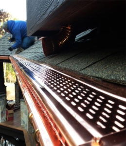Copper Gutter Guards Westchester NY | George's Seamless Gutters