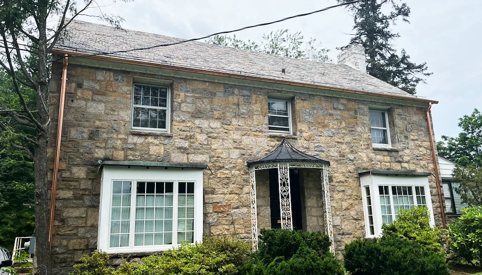 6-Inch Half-Round Copper Gutter Installation in Bronxville NY